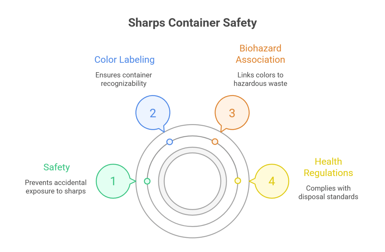 What Color Label Should a Contaminated Sharps Container Be?