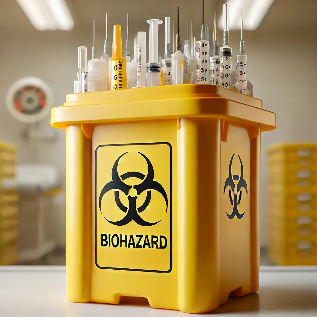 What Is a Yellow Sharps Container Primarily Used For?